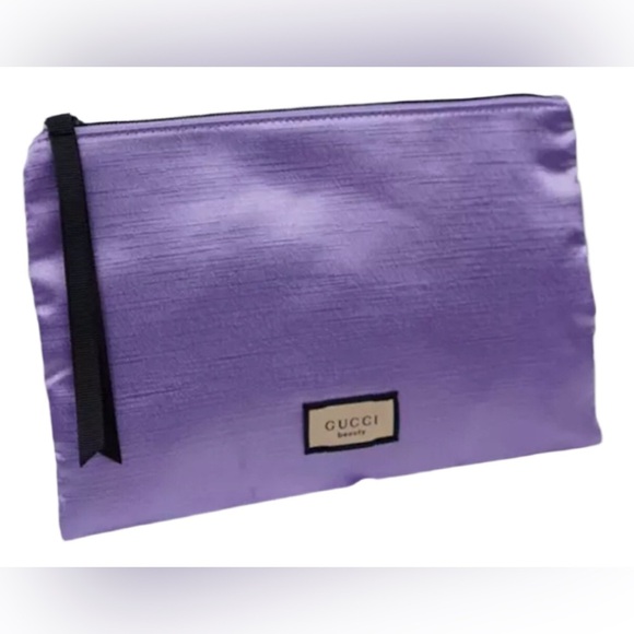 Gucci | Bags | Gucci Lavender Floral Lined Pouch | Poshmark